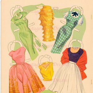 Vintage Paper Doll Printable PDF • virginia Mayo Paper Doll • 1957 50s ...