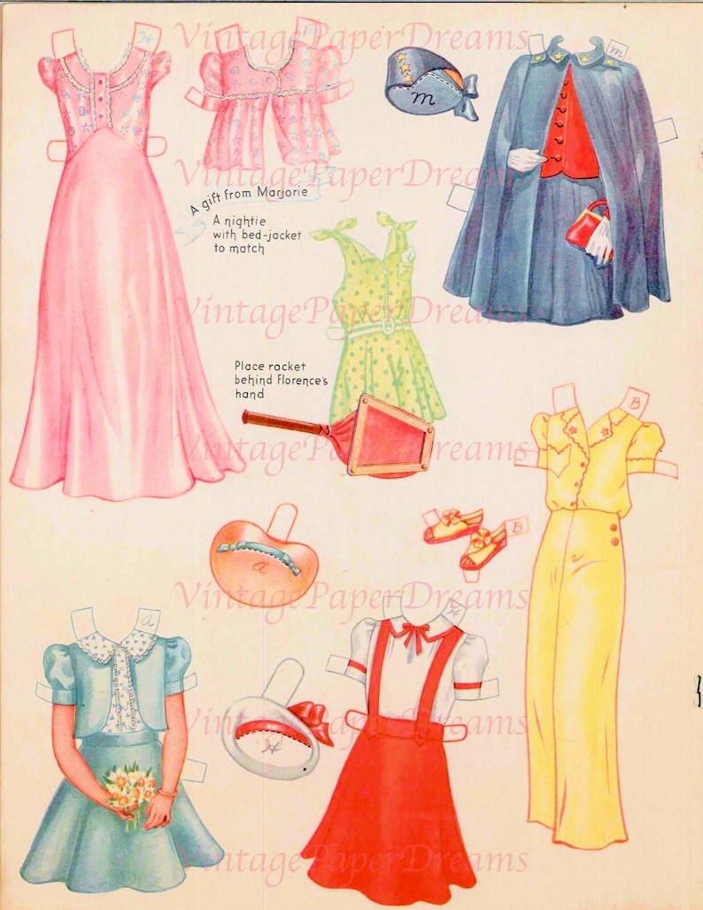 Vintage American Girl Paper Dolls at Fernando Ward blog