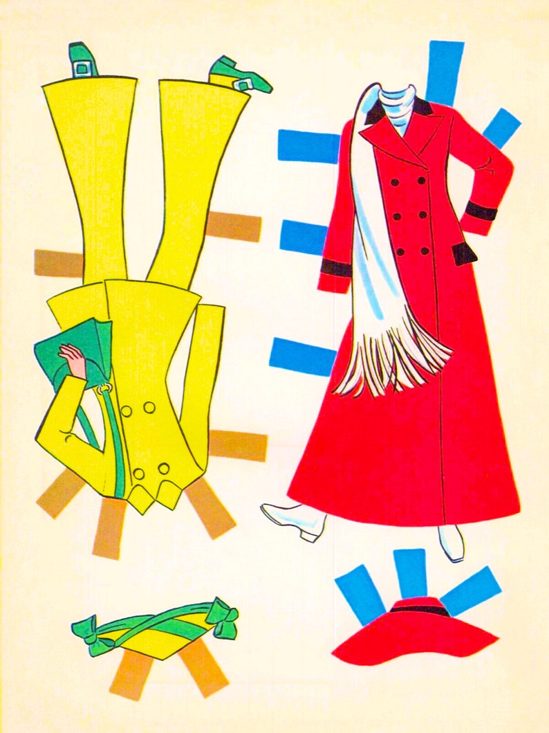 Vintage Paper Doll Printable PDF dollikin Paper Doll 70s 1970s Paper ...