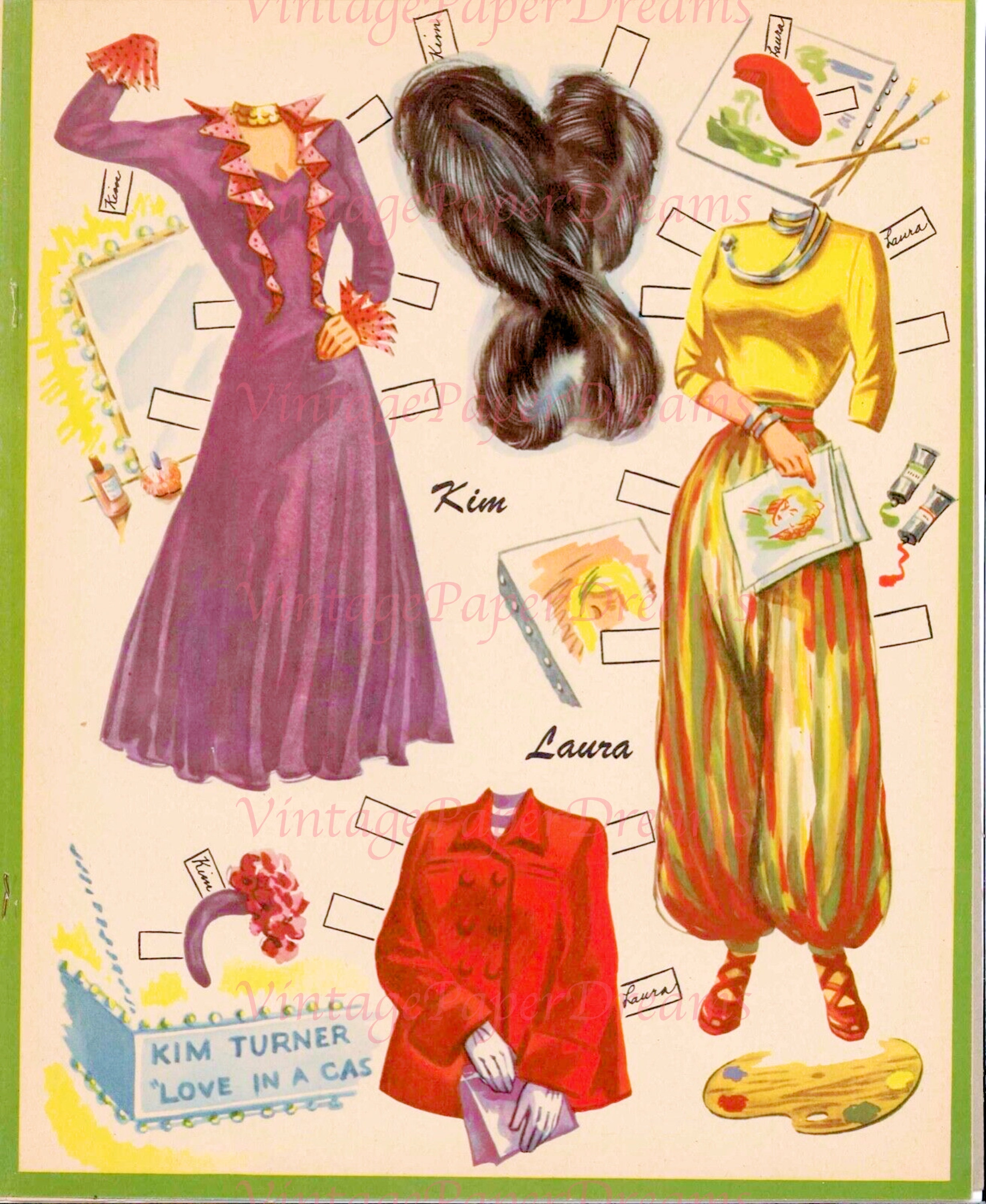 Vintage Paper Doll Printable PDF WWII Nurse Paper Doll JPEG 40s 1940s ...