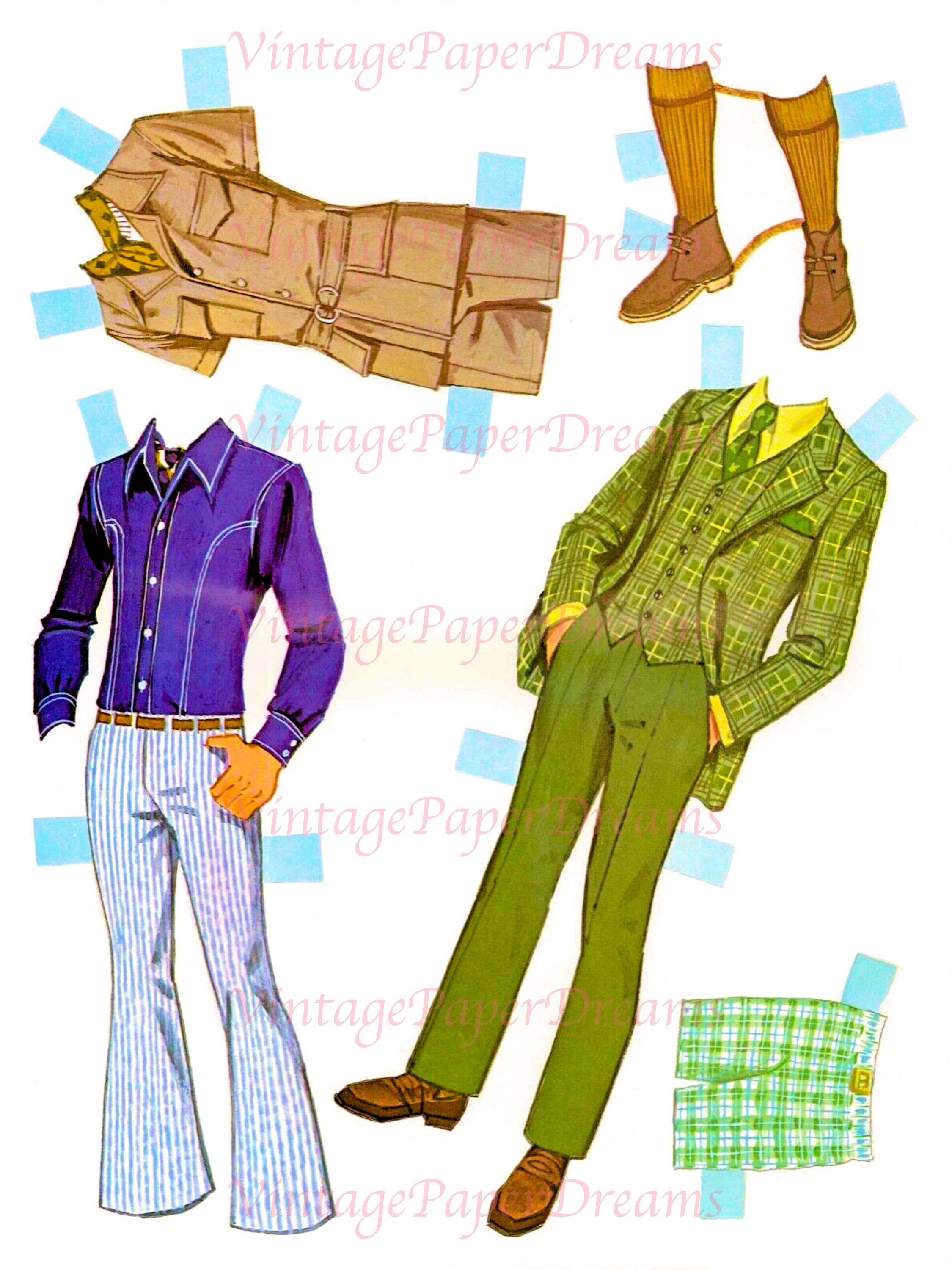 Barbie Paper Doll Printable PDF Kenhippie Barbie Fashion - Etsy Australia