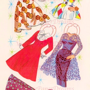 Vintage Paper Doll Printable PDF • donna Reed Paper Doll • 60s 1960s ...