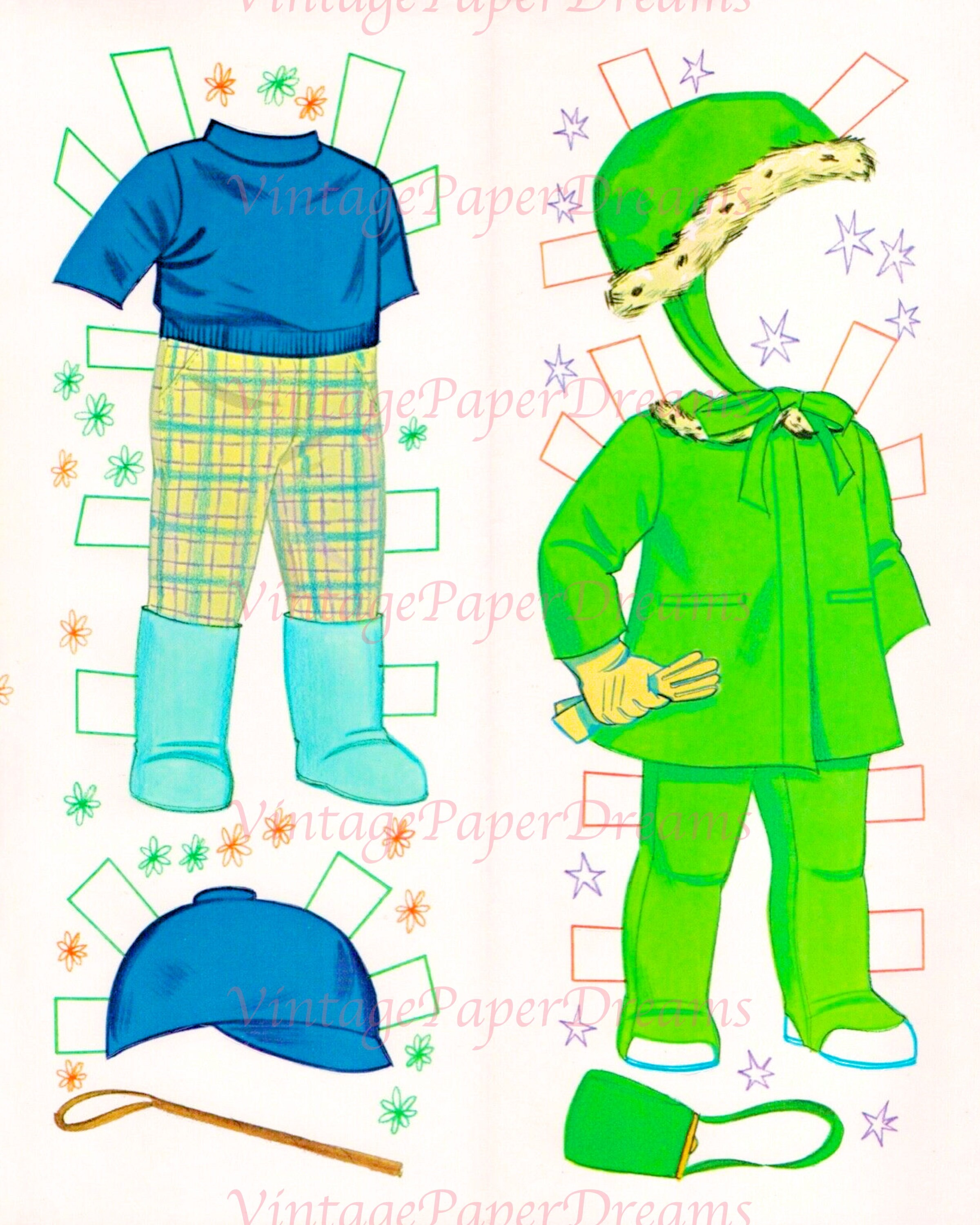 Vintage Paper Doll Printable PDF Baby's Hungry Paper - Etsy