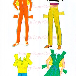 Vintage Paper Doll Printable PDF Skipper Paper Doll 80s 1980s Paper ...