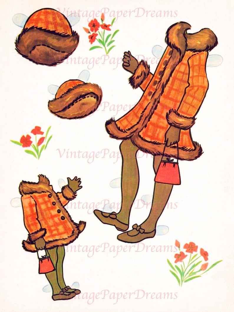 Vintage Paper Doll Printable PDF kathy Paper Doll 60s 1960s Paper Doll ...