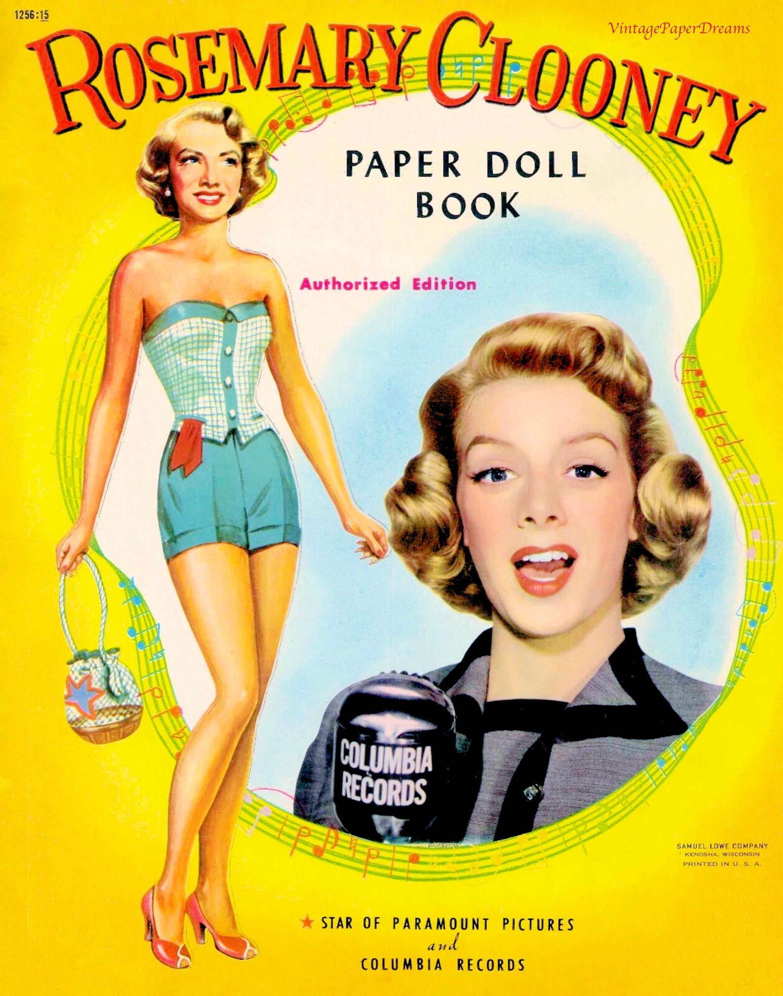 Vintage Paper Doll Printable PDF rosemary Clooney Paper Doll 40s 1940s ...