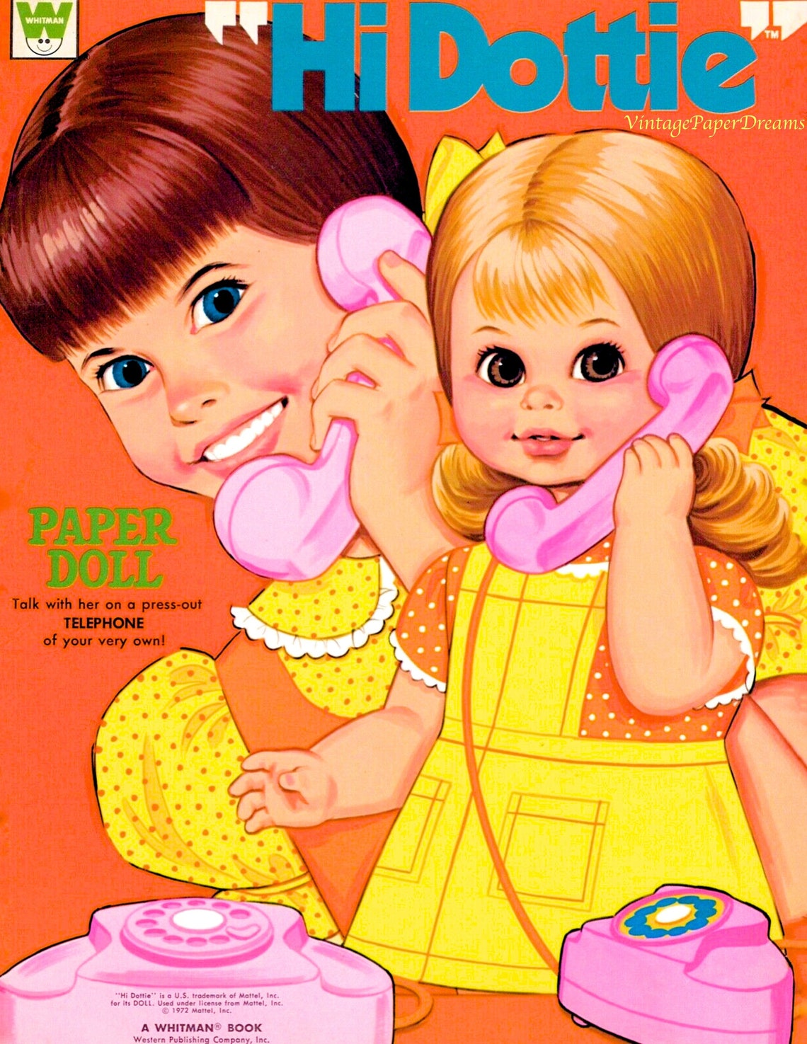 Vintage Paper Doll Printable PDF • dottie Paper Doll • 70s 1970s Paper ...
