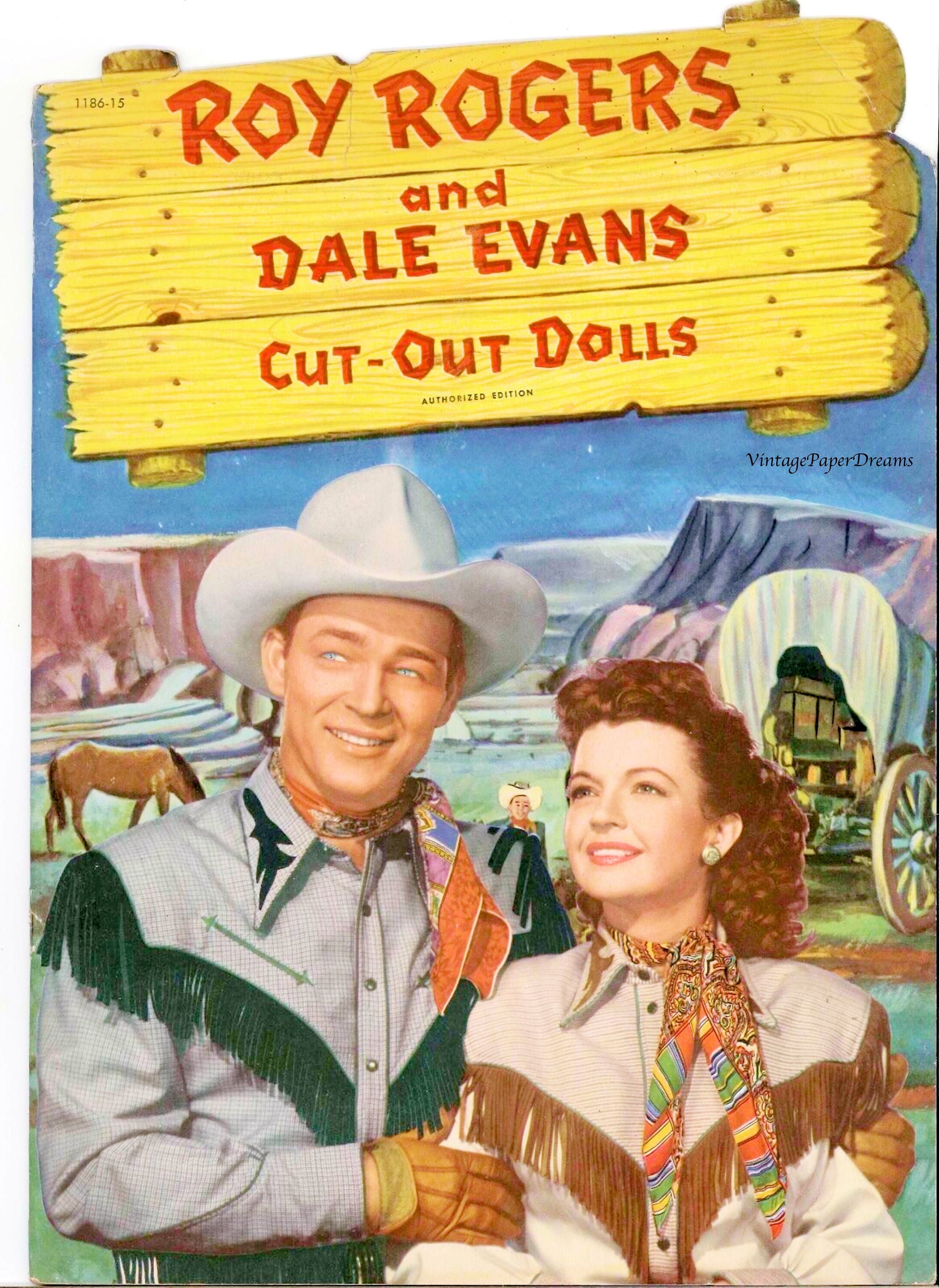 Vintage Paper Doll Printable PDF Roy Rogers Dale Evans Paper Doll 50s 1950s Paper Doll PDF ...