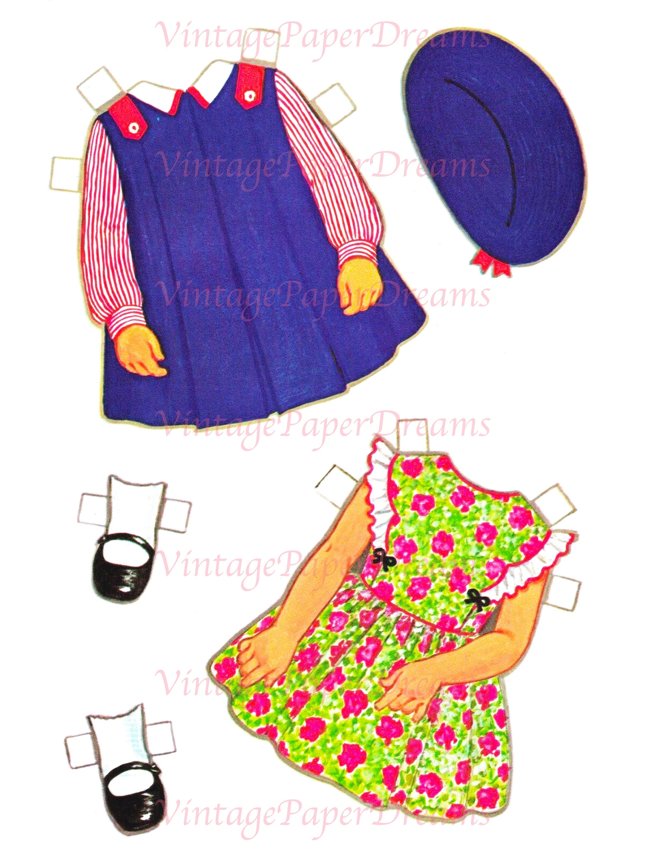 Vintage Paper Doll Printable PDF • mimi Paper Doll • 60s 1960s Paper ...