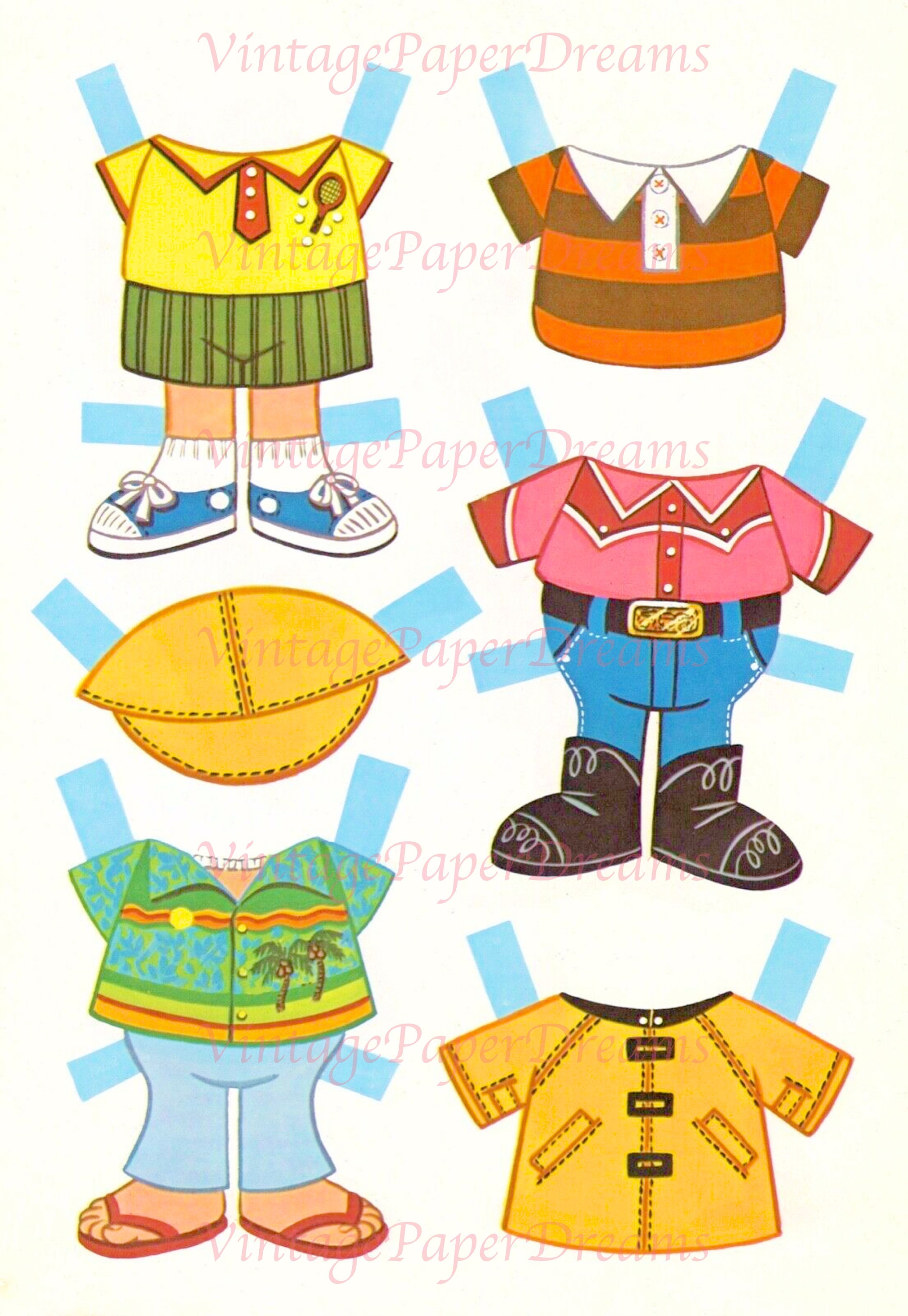 Vintage Paper Doll Printable PDF mopsy Popsy Paper Doll 70s 1970s Paper ...