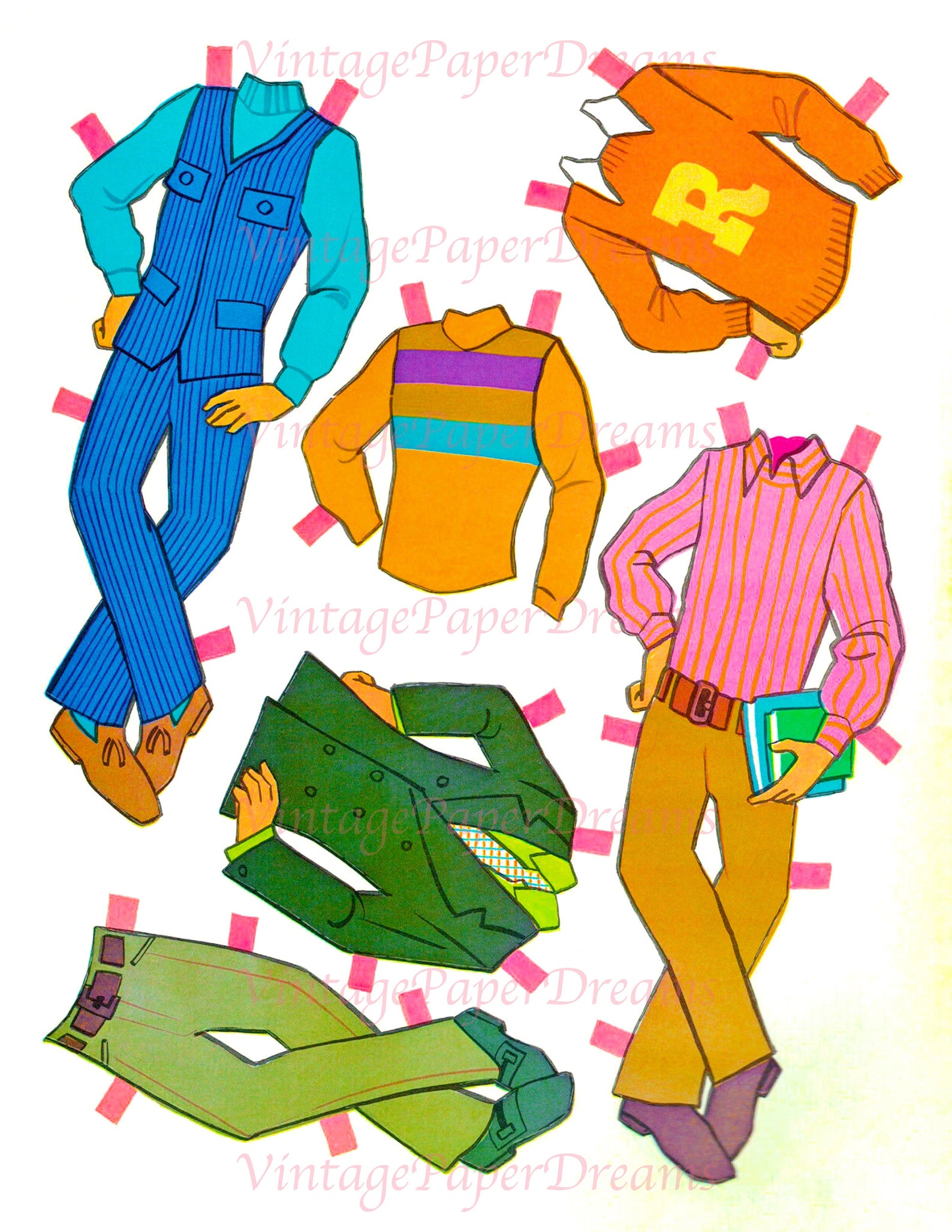 Vintage Paper Doll Printable PDF sabrina the Archies Paper Dolls 70s ...