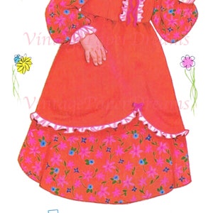 Vintage Paper Doll Printable PDF • cottagecore Amy Jo Paper Doll • 70s ...