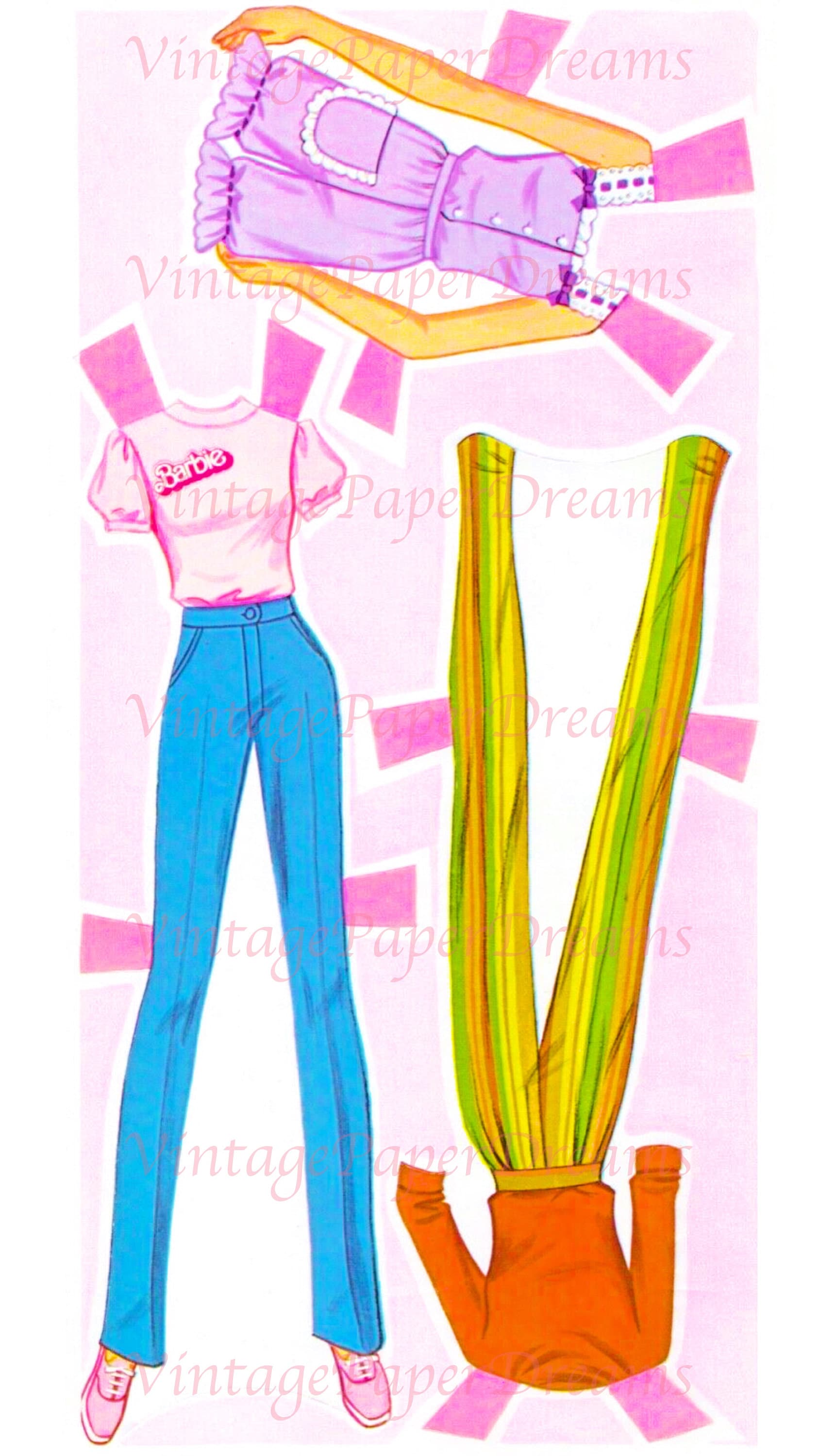 Barbie Paper Dolls To Color