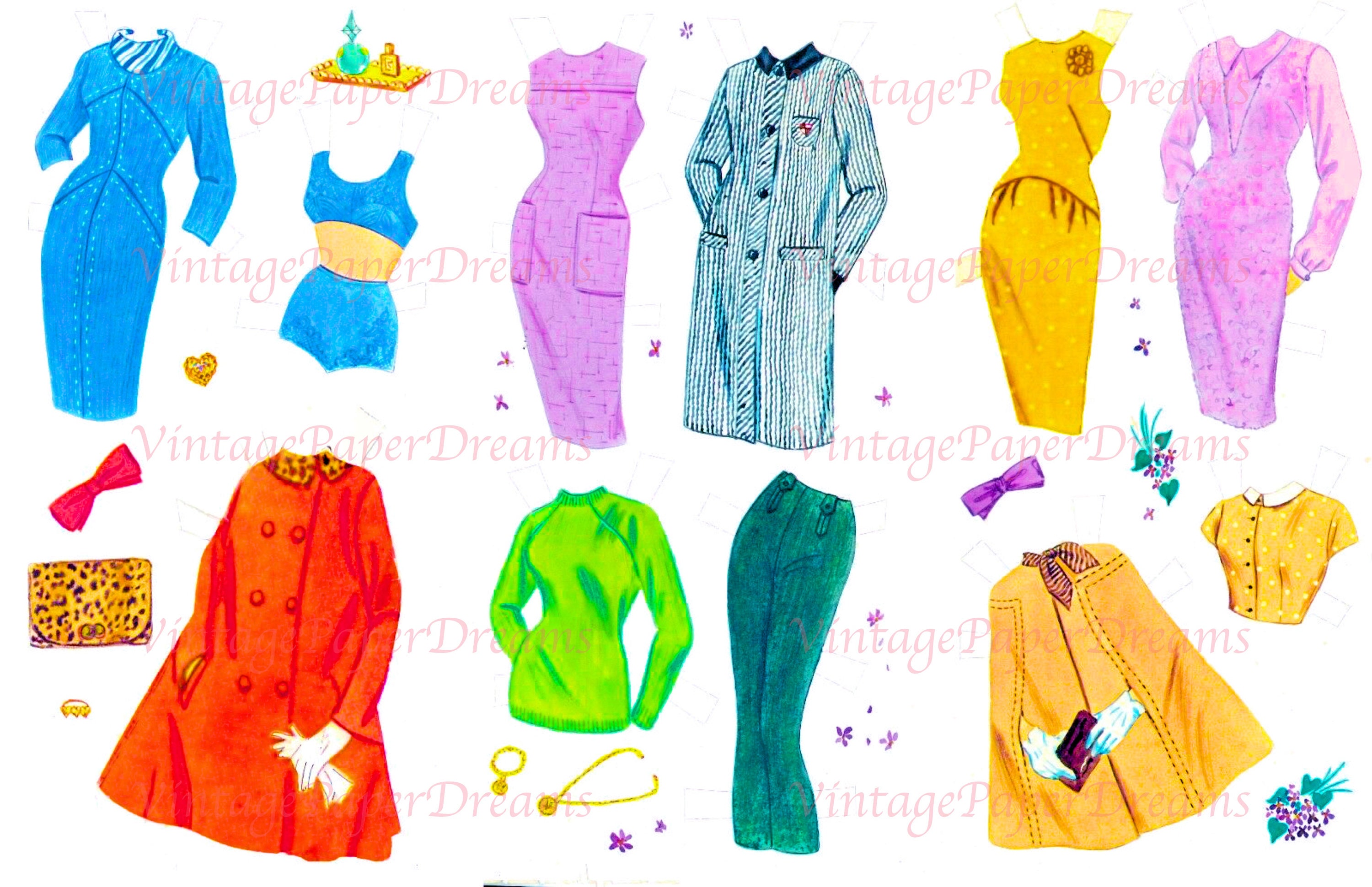 Barbie Paper Doll Printable PDF JPEG wedding Barbie Paper - Etsy Australia