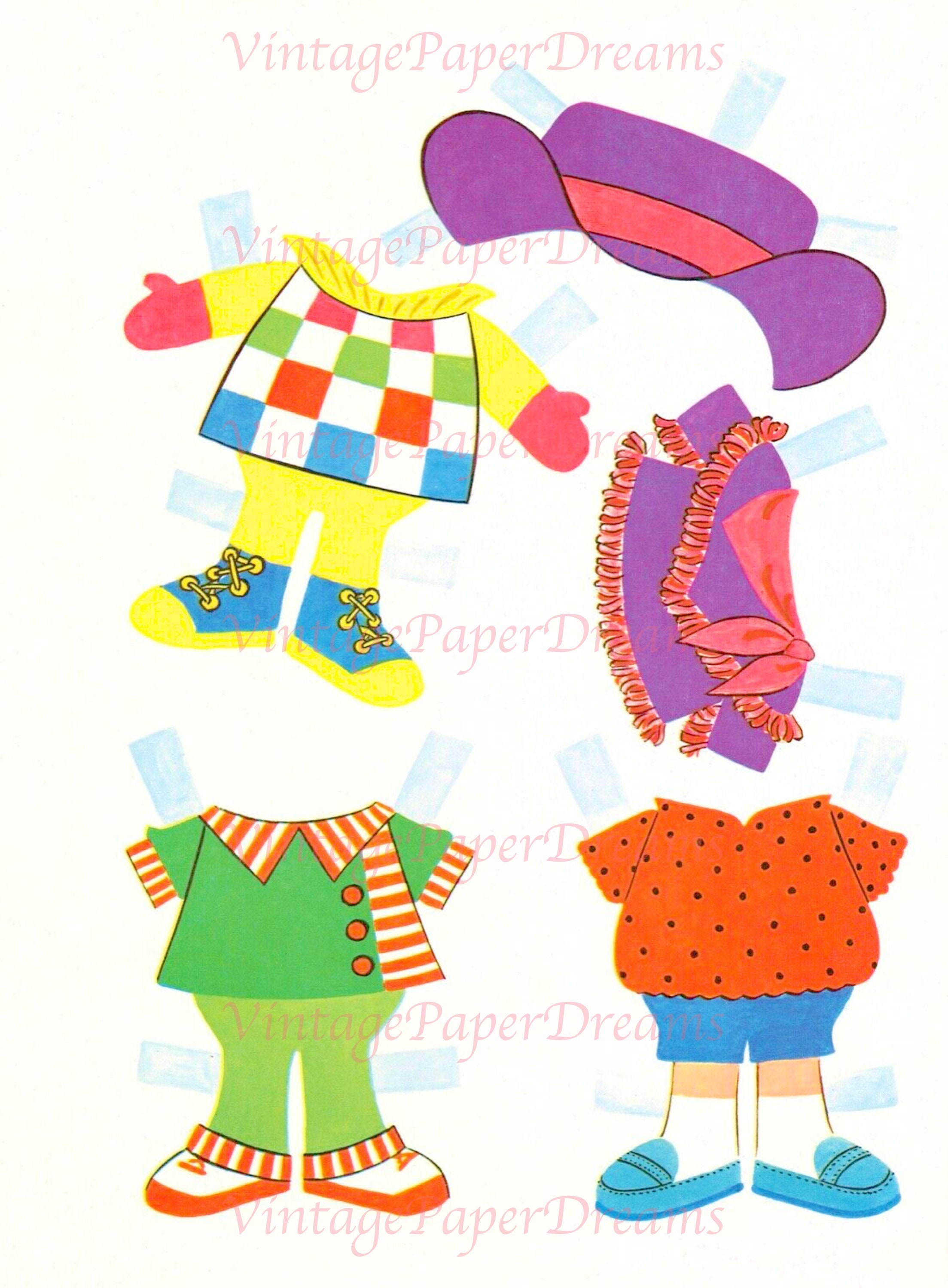 Vintage Paper Doll Printable PDF mopsy Popsy Paper Doll 70s 1970s Paper ...