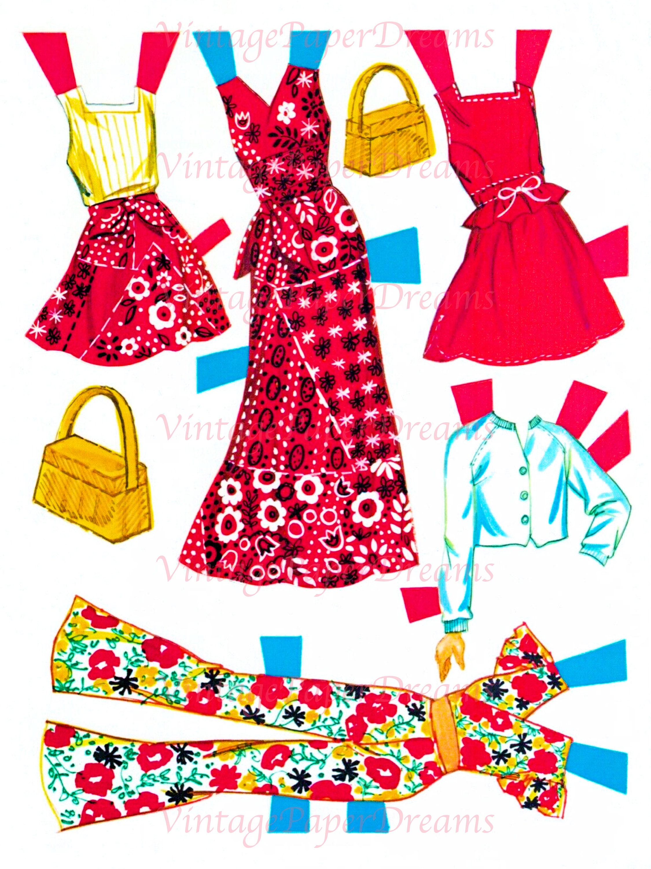 Vintage Paper Doll Printable PDF Skipper Paper Doll 70s 1970s Paper ...