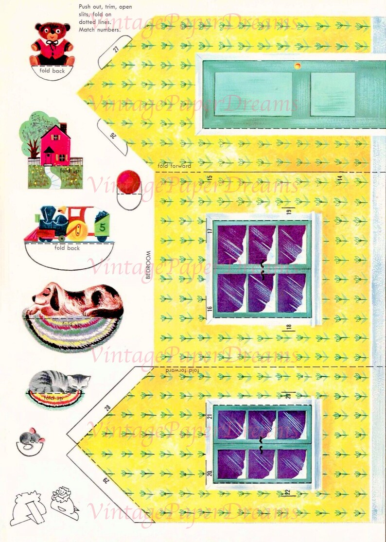 Vintage Christmas Printable PDF • Night Before Christmas Paper Dolls ...