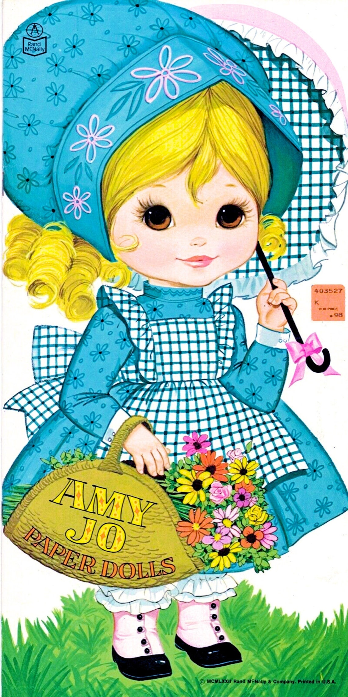 Vintage Paper Doll Printable PDF • cottagecore Amy Jo Paper Doll • 70s ...