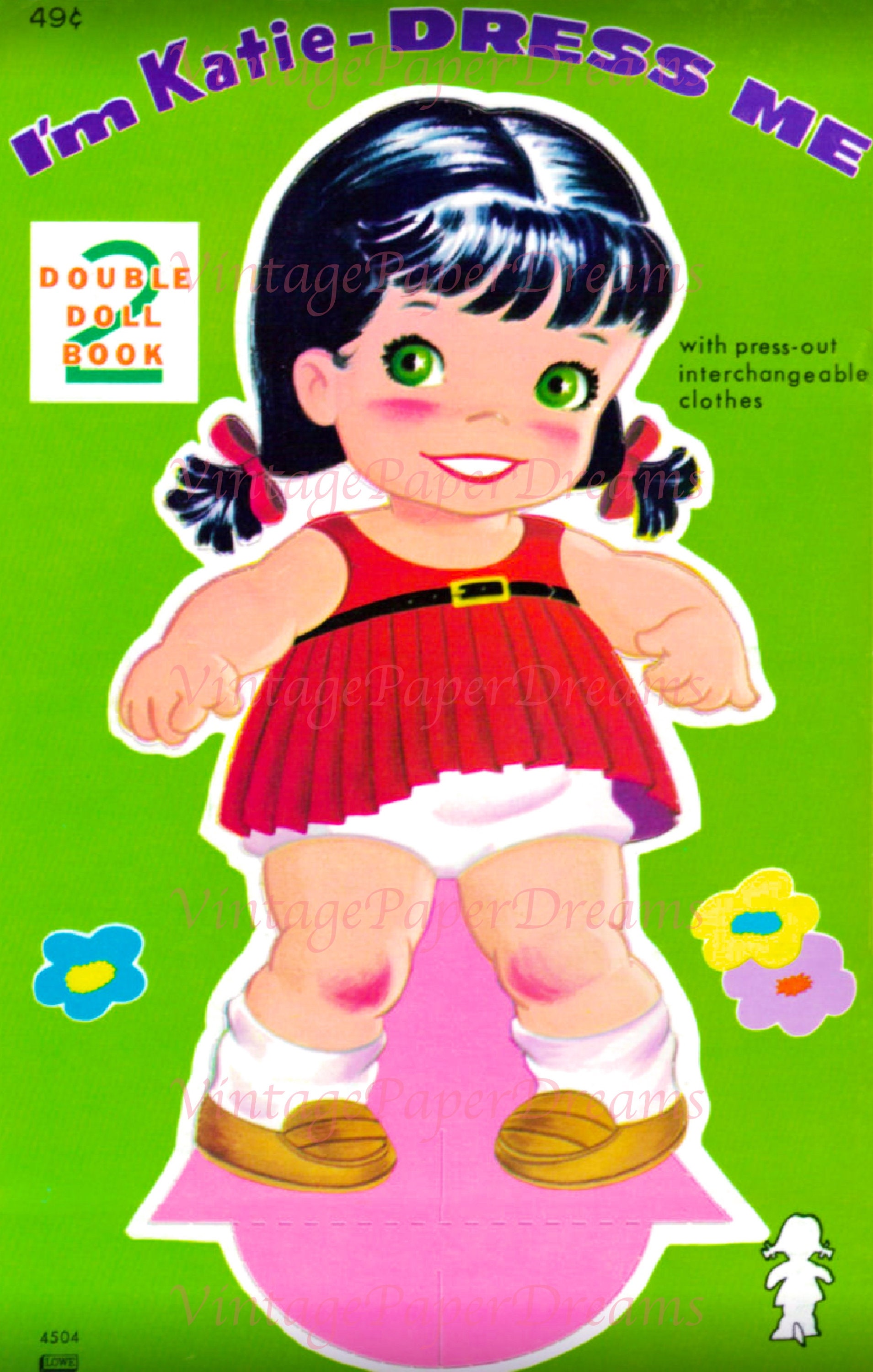 Vintage Paper Doll Printable PDF dress Me Paper Dolls 70s - Etsy