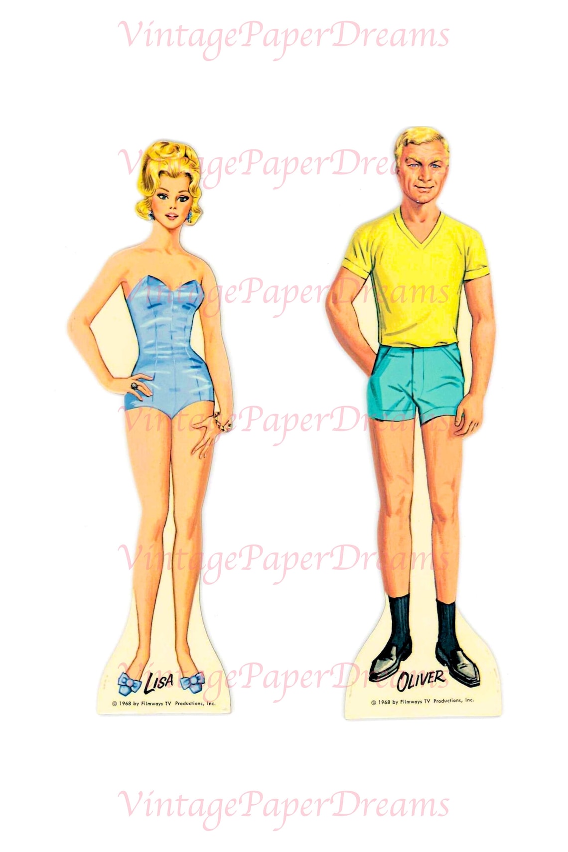Vintage Paper Doll Printable PDF • green Acres Paper Dolls • 60s 1960s ...