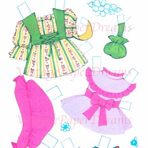 Vintage Paper Doll Printable PDF • daddy's Girl Paper Doll • 70s 1970s ...