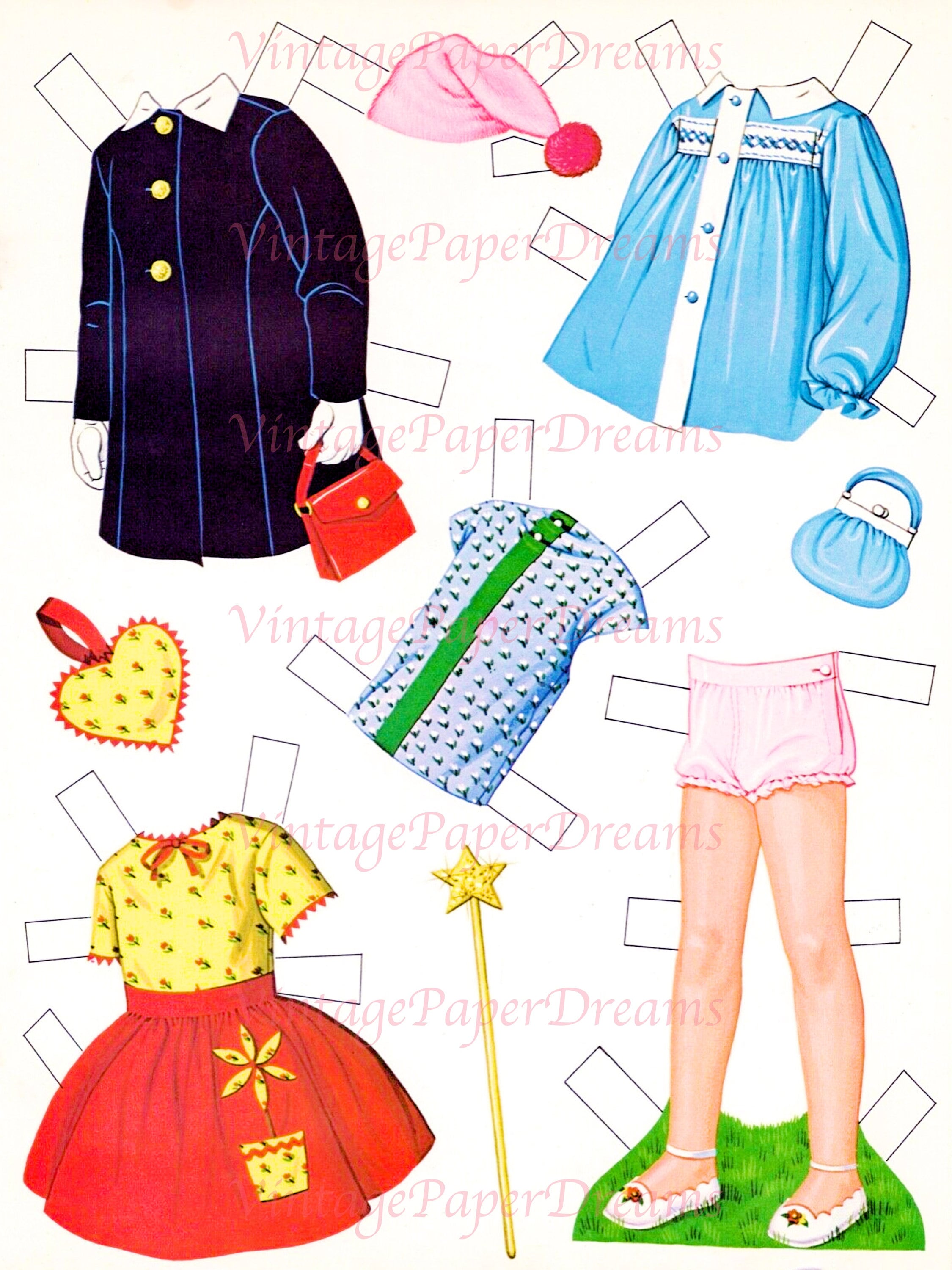 Vintage Paper Doll Printable PDF charmin Chatty Paper Doll 60s 1960s ...