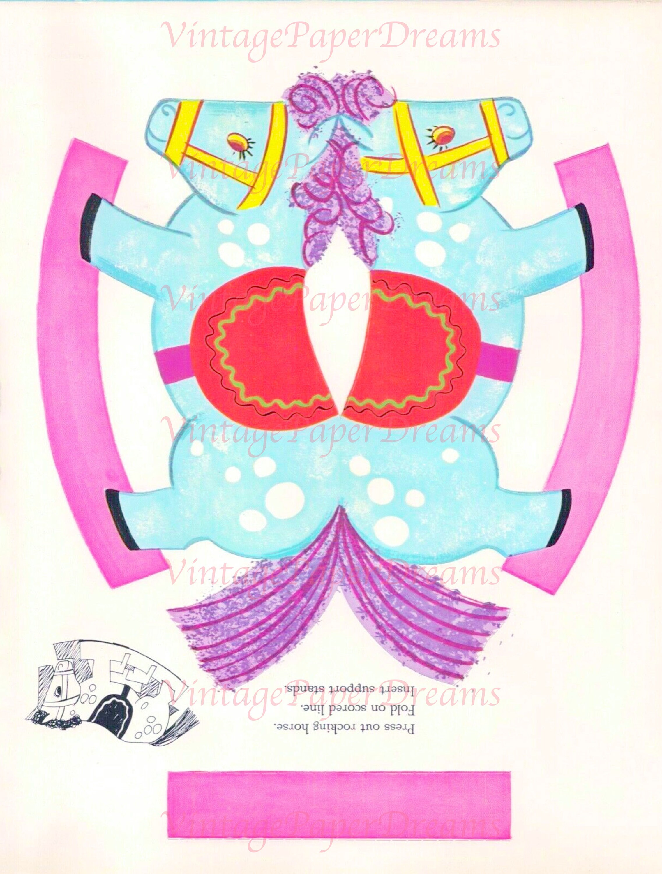 Vintage Paper Doll Printable PDF Baby's Hungry Paper Doll 60s 1960s ...