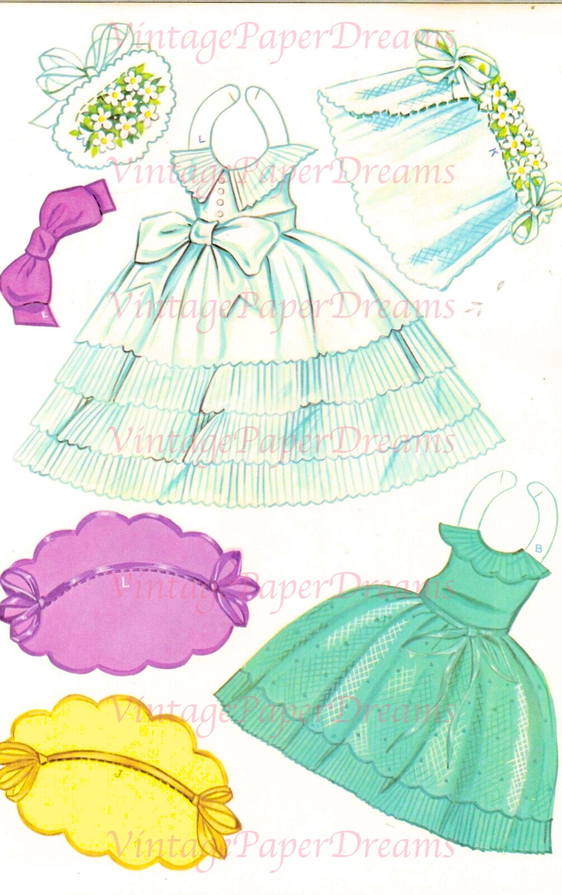 Vintage Paper Doll Printable PDF • happy Friends Paper Doll • 50s 1950s ...