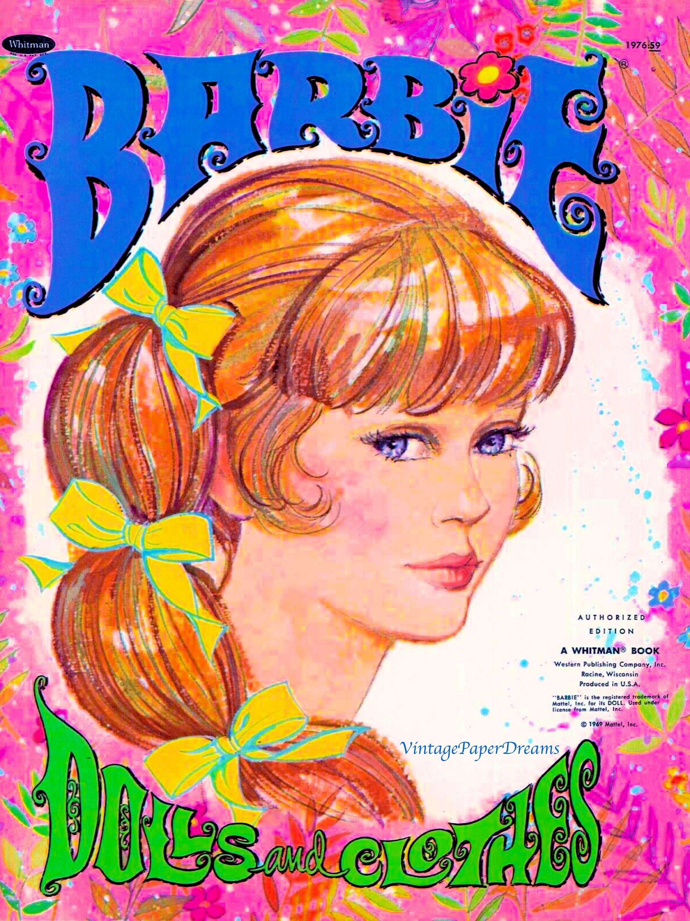 Vintage Paper Doll Printable PDF Mod Barbie Paper Doll 60s 1960s Paper ...