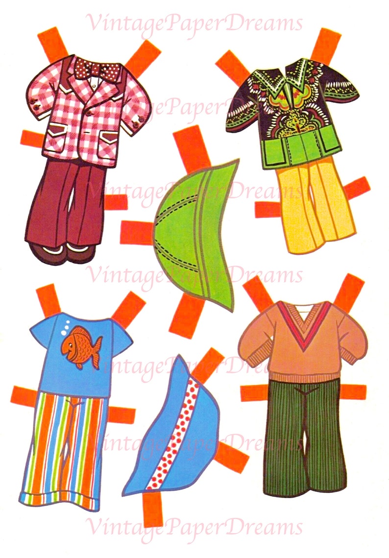 Vintage Paper Doll Printable PDF jeannie & Gene Paper Doll - Etsy Canada