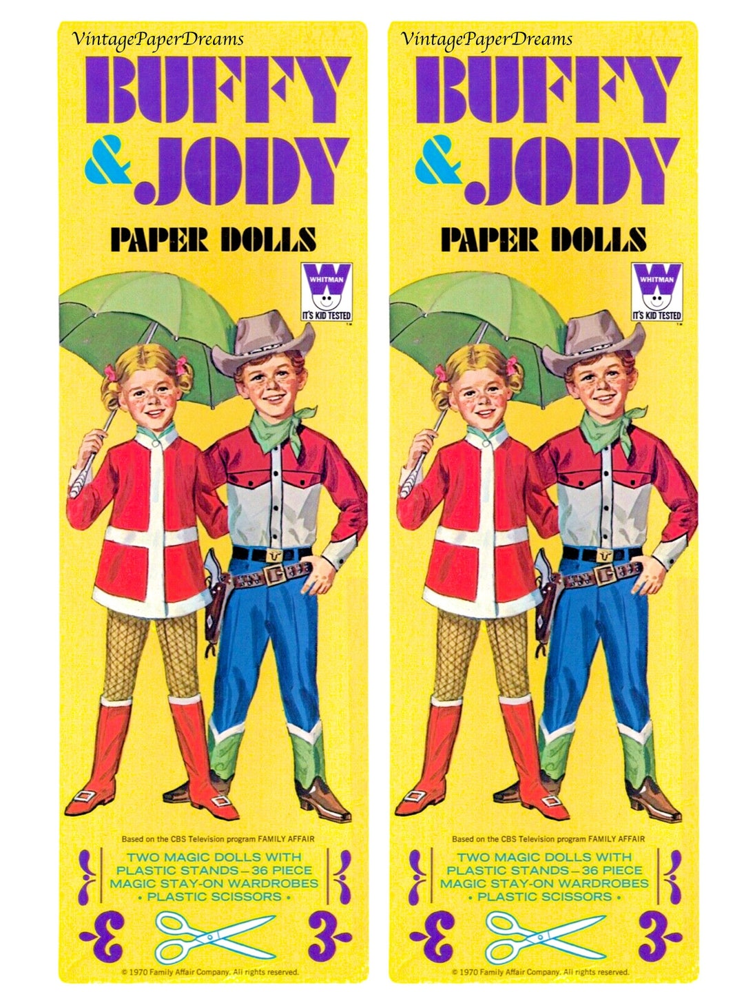 Vintage Paper Doll Printable PDF • buffy & Jody Paper Doll • 70s 1970s ...