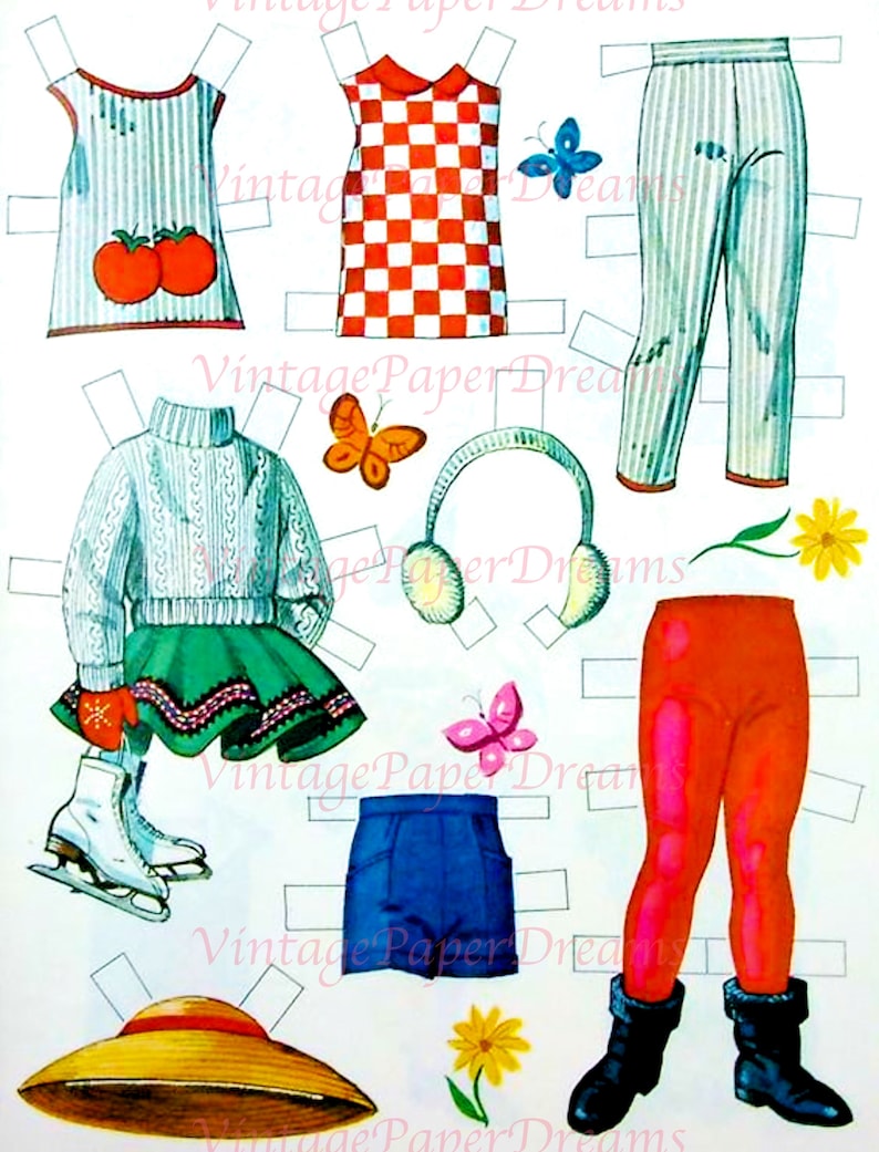 Vintage Paper Doll Printable PDF chatty Cathy Paper Doll - Etsy
