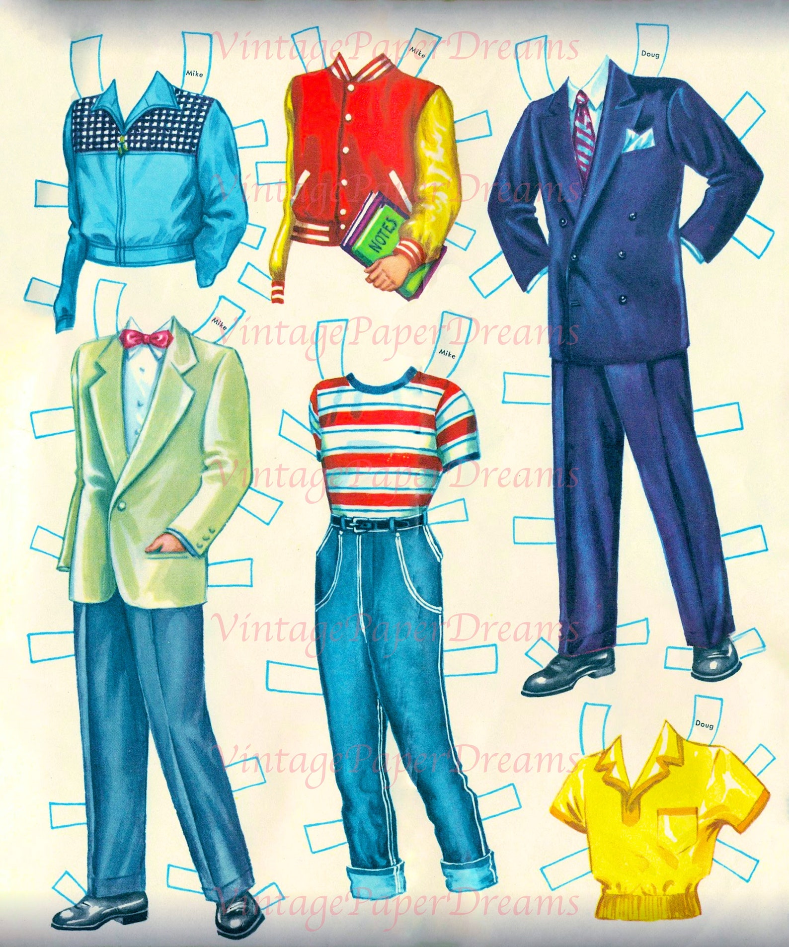 Vintage Paper Doll Printable PDF trudy Phillips Paper Dolls - Etsy