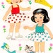 Vintage Paper Doll Printable PDF • happy Friends Paper Doll • 50s 1950s ...