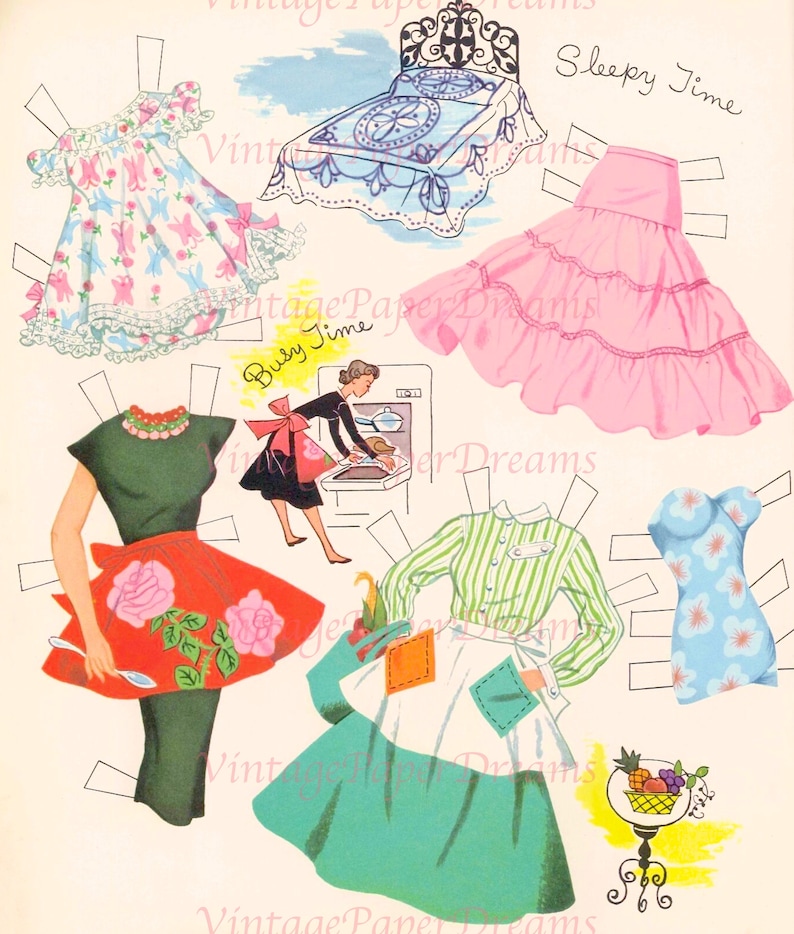 Vintage Paper Doll Printable PDF elizabeth Taylor Paper Doll - Etsy