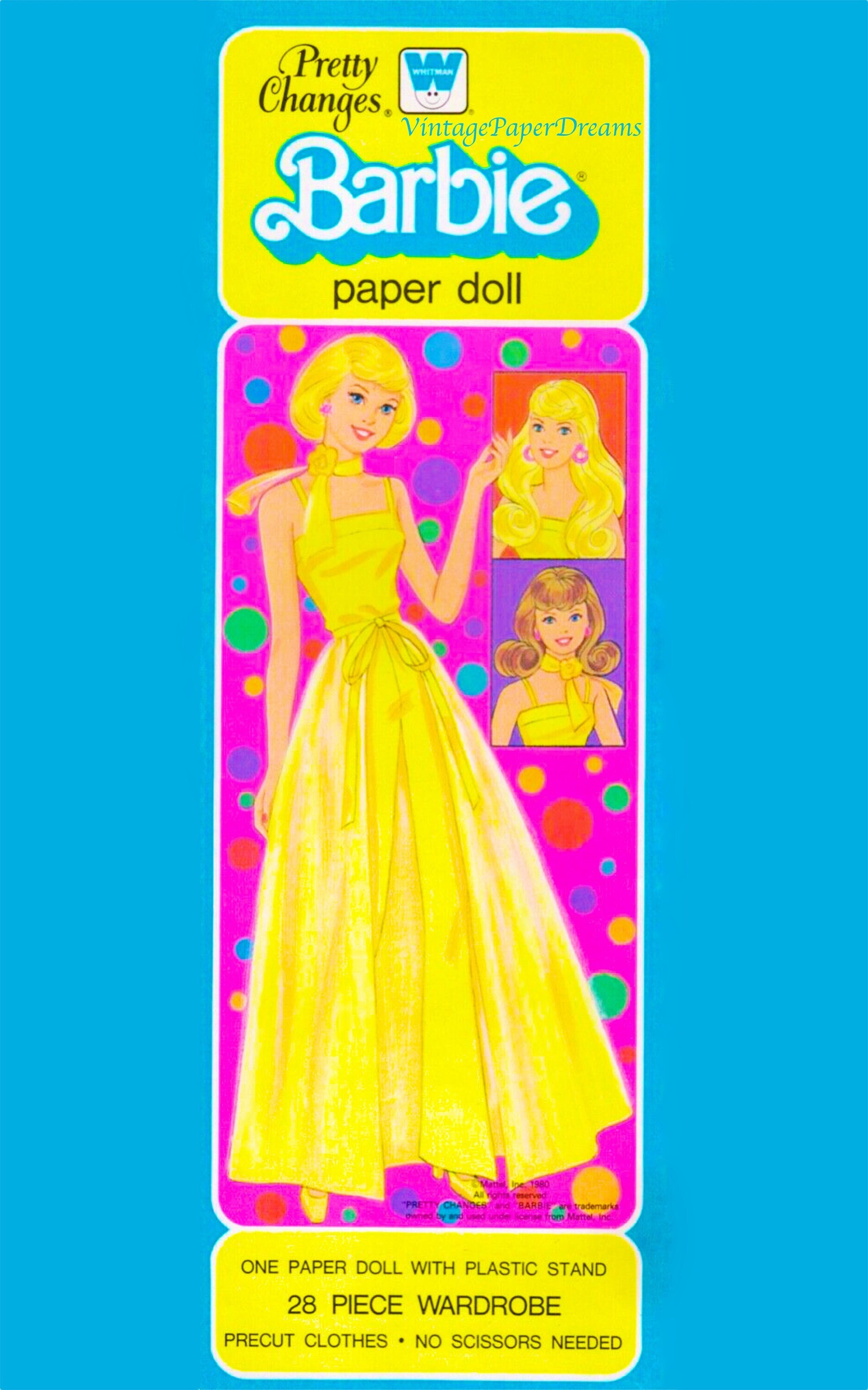 Vintage Paper Doll Printable PDF Barbie Paper Doll 1980 Etsy vintage-paper-doll-printable-pdf-barbie-paper-doll-1980-etsy