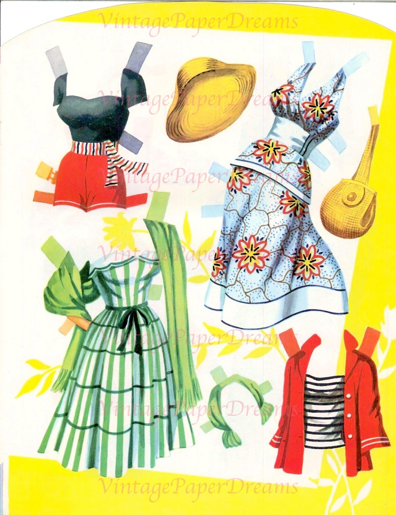 Vintage Paper Doll Printable PDF marilyn Monroe Paper Doll - Etsy