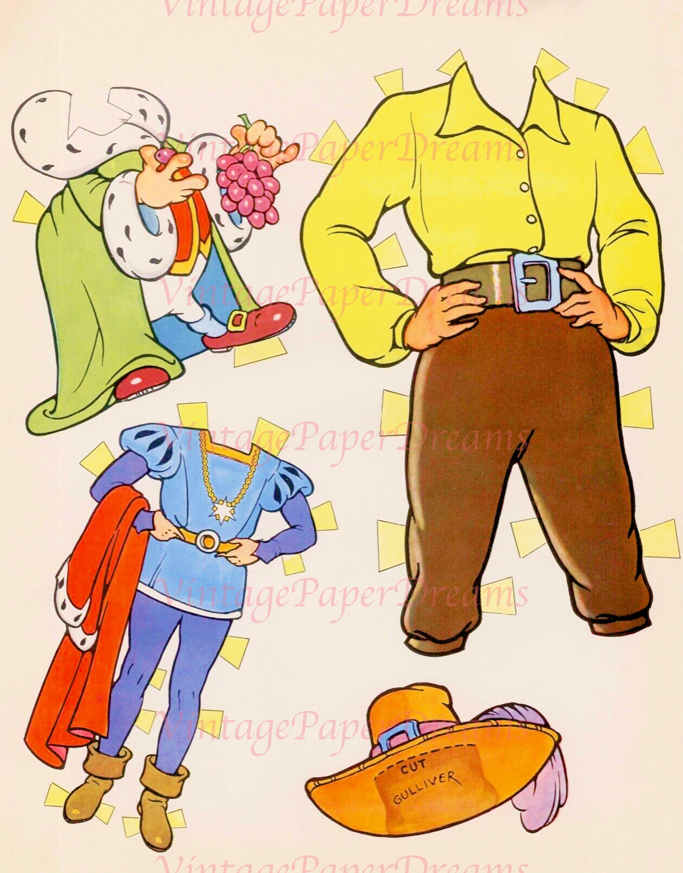 Vintage Paper Doll Printable PDF Scootles and Kewpie Paper - Etsy Australia