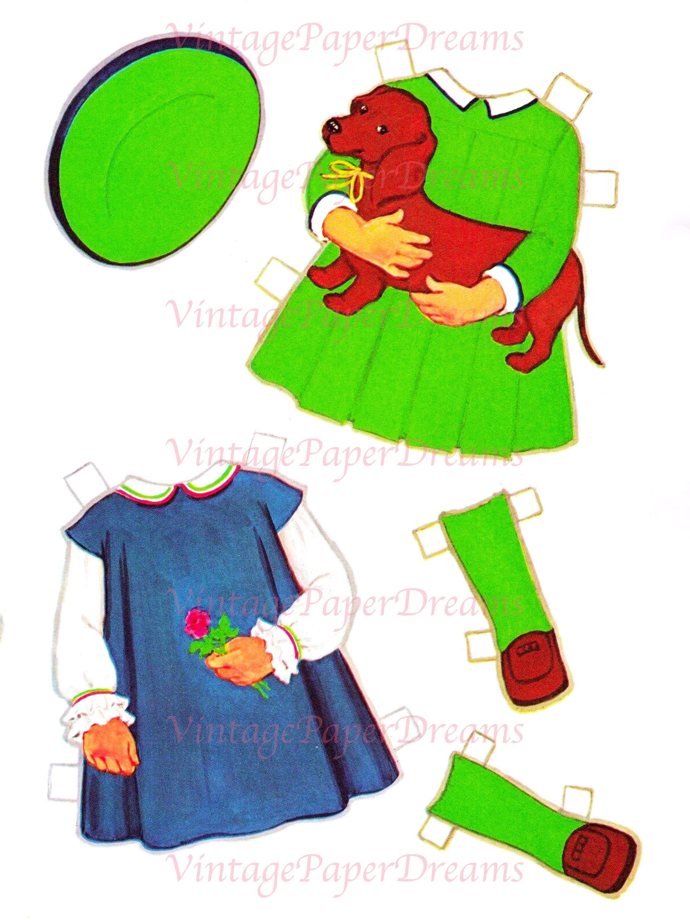 Vintage Paper Doll Printable PDF • mimi Paper Doll • 60s 1960s Paper ...