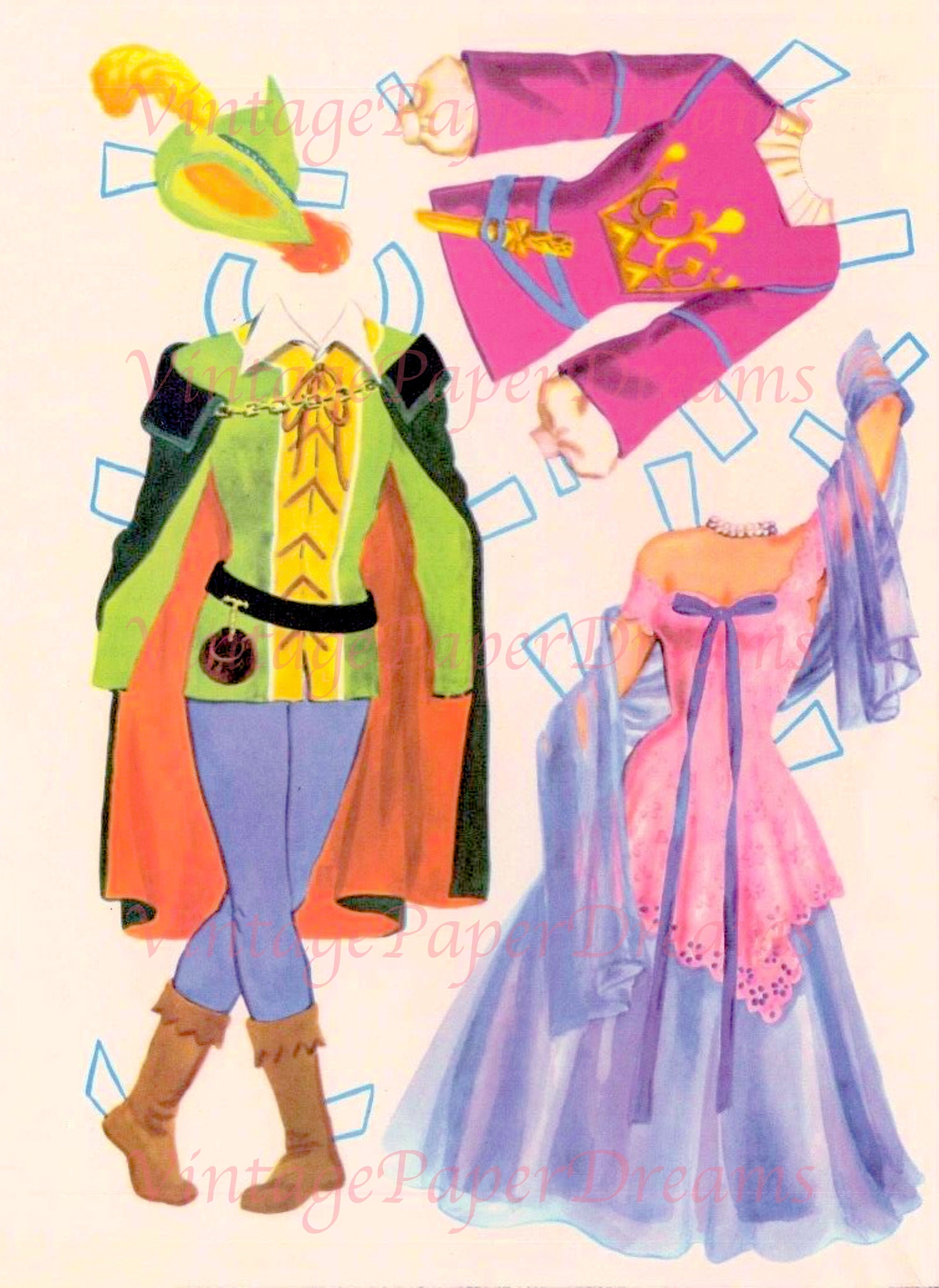 Vintage Paper Doll Printable PDF ballet Ballerina Paper Doll 50s 1950s ...