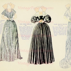 Vintage Paper Doll Printable PDF • First Ladies Paper Dolls • 30s 1930s ...