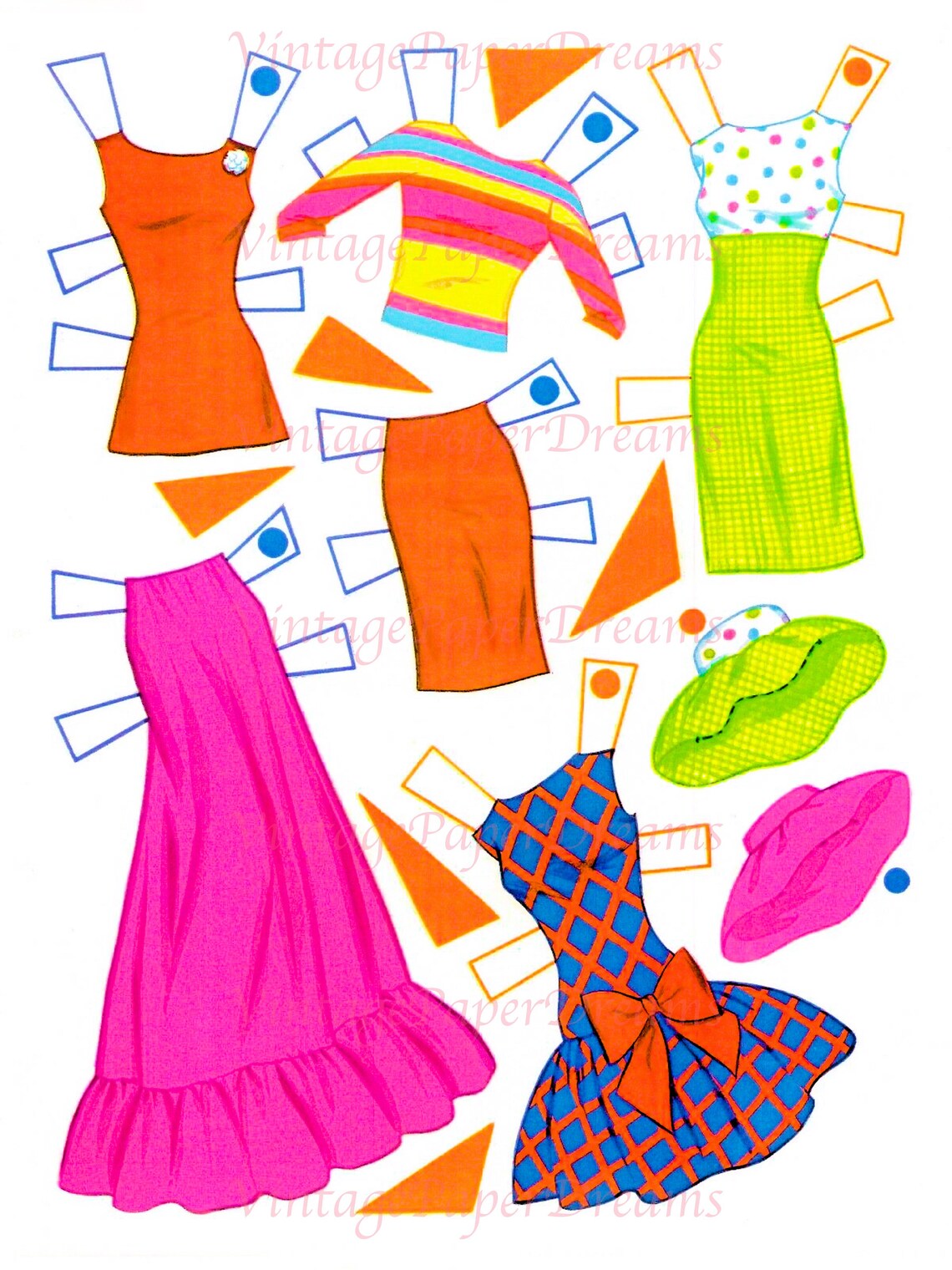 Vintage Paper Doll Printable PDF Francie Paper Doll 60s - Etsy