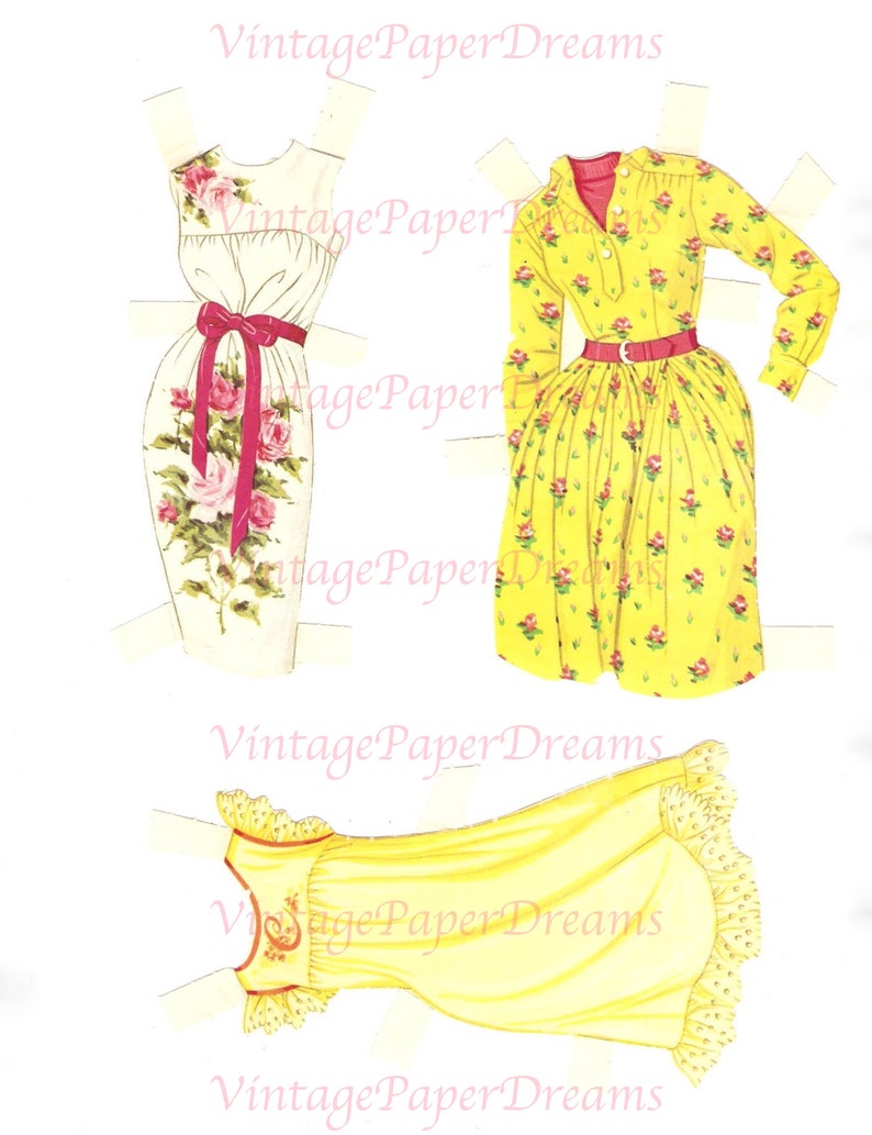 Vintage Paper Doll Printable PDF JPEG patty Duke Paper Doll 60s 1960s ...