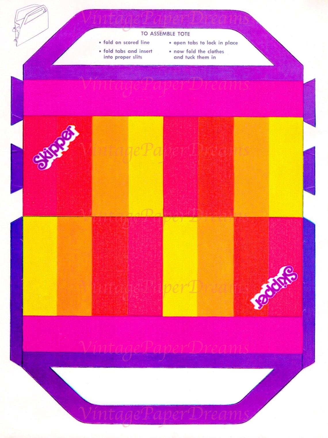 Vintage Paper Doll Printable PDF Skipper Paper Doll 80s - Etsy Australia