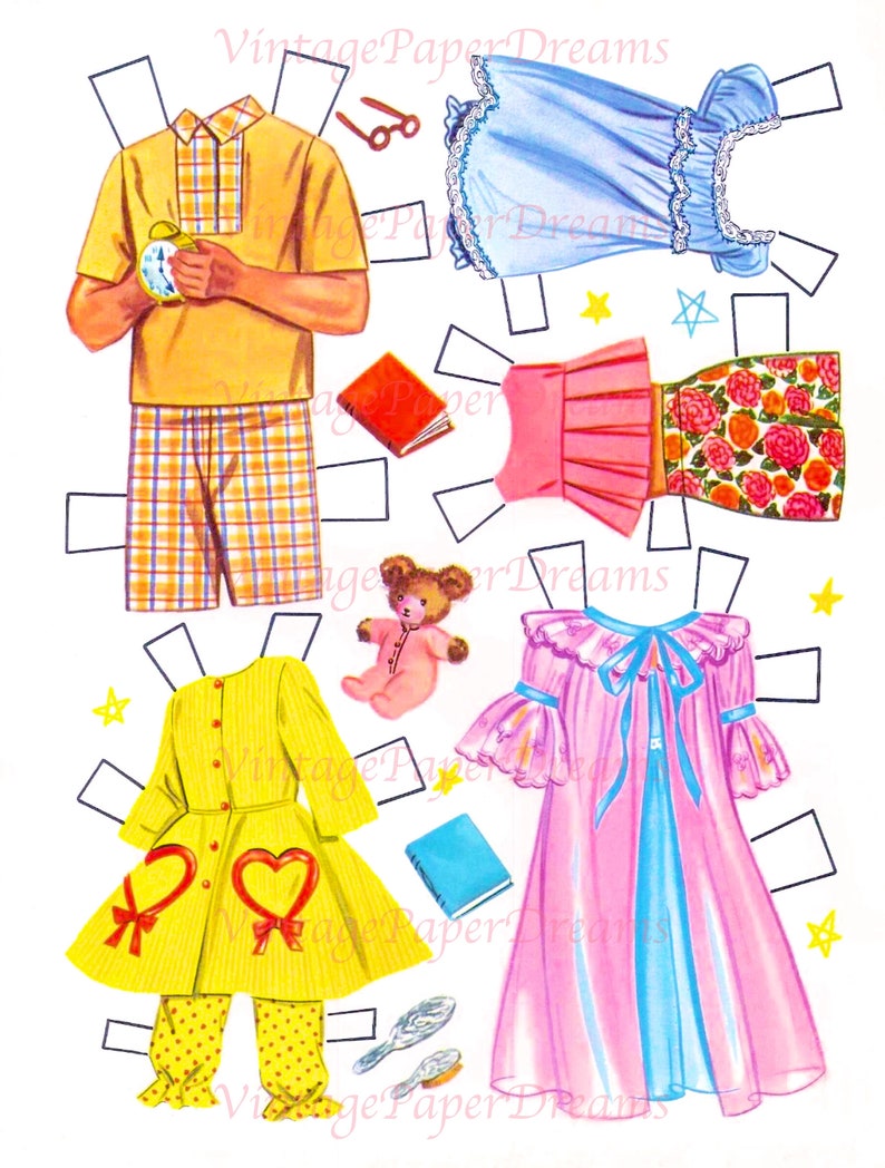 Vintage Paper Doll Printable PDF JPEG julie's Wedding - Etsy