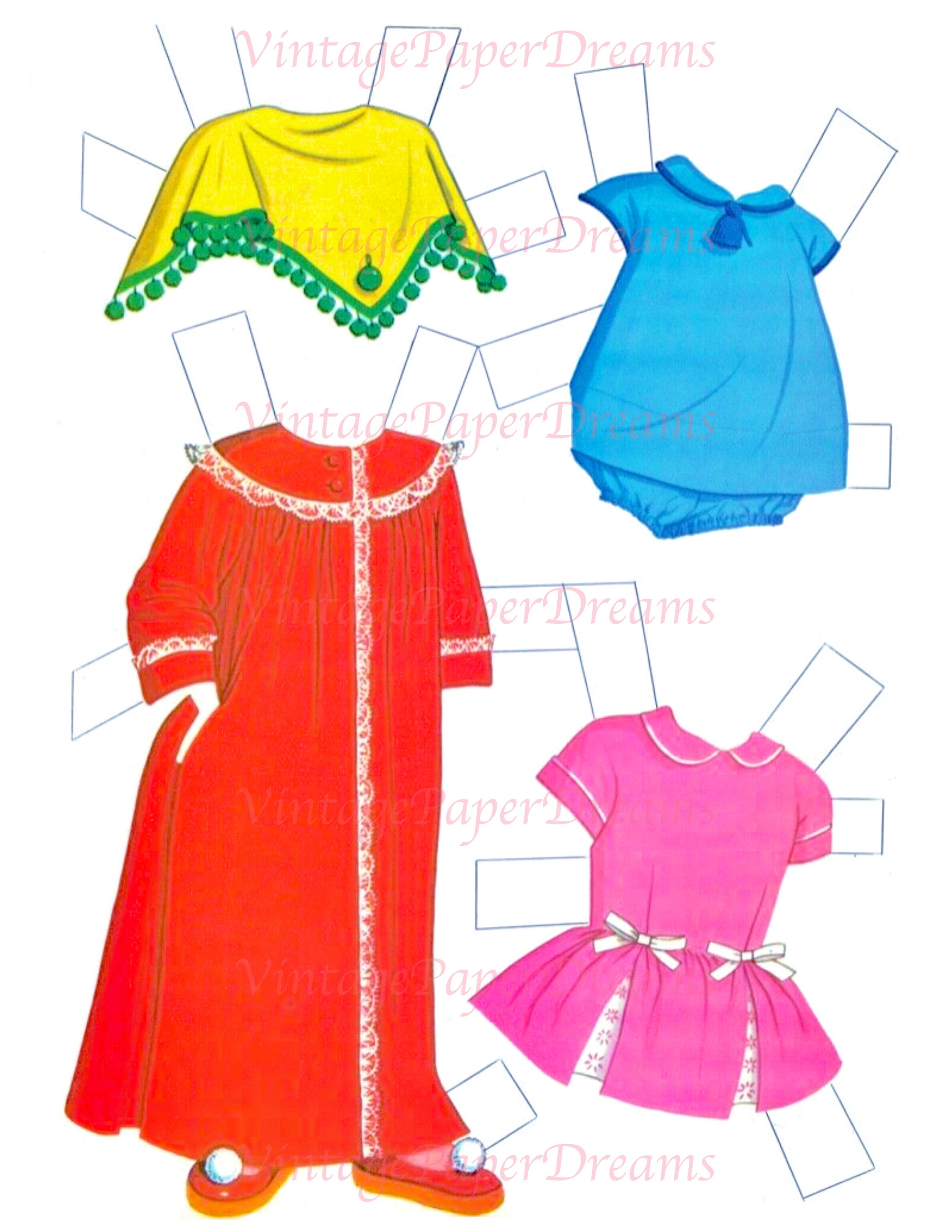 Vintage Paper Doll Printable PDF chatty Cathy (Instant Download) - Etsy