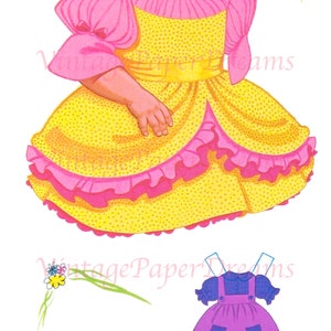 Vintage Paper Doll Printable PDF • cottagecore Amy Jo Paper Doll • 70s ...