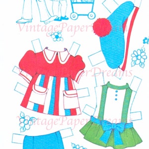 Vintage Paper Doll Printable PDF • daddy's Girl Paper Doll • 70s 1970s ...