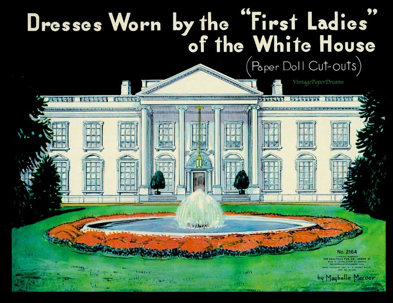 Vintage Paper Doll Printable PDF First Ladies Paper Dolls 30s 1930s ...