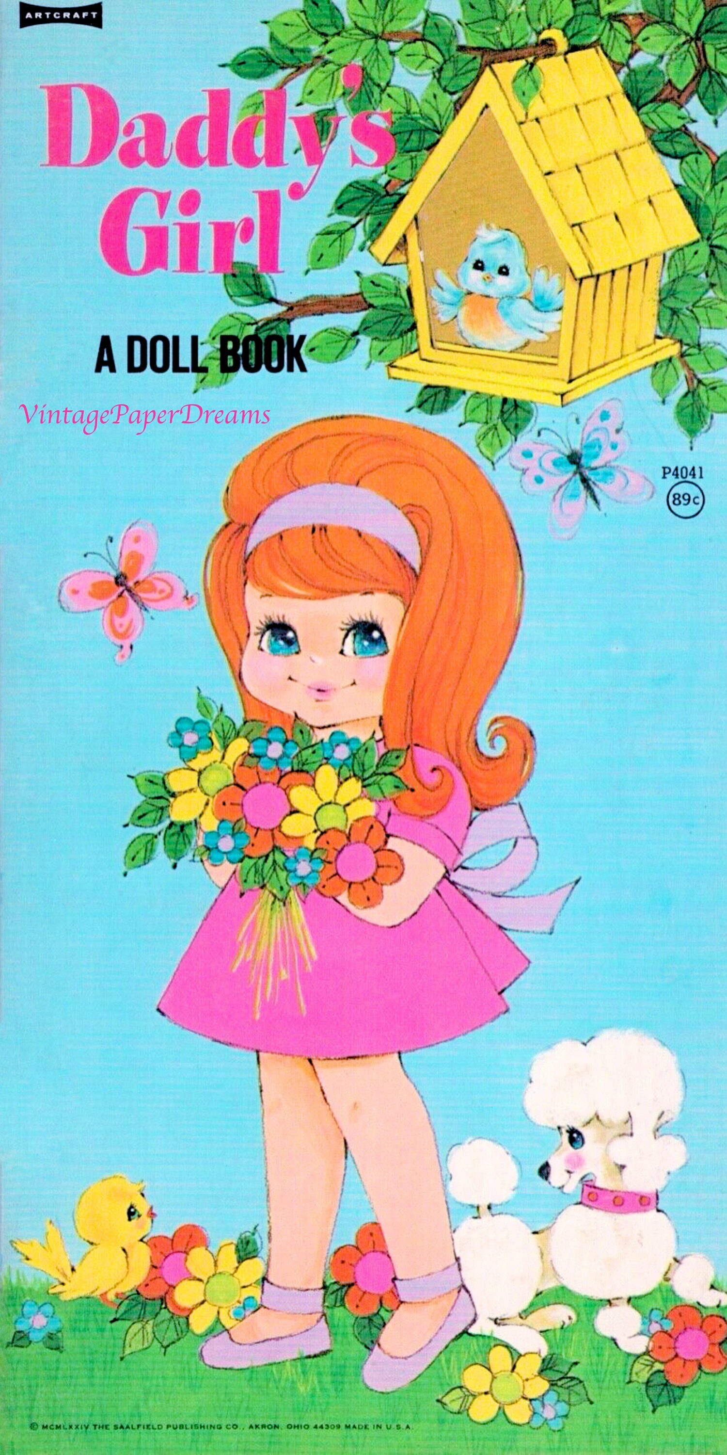 Vintage Paper Doll Printable PDF daddy's Girl Paper Doll - Etsy